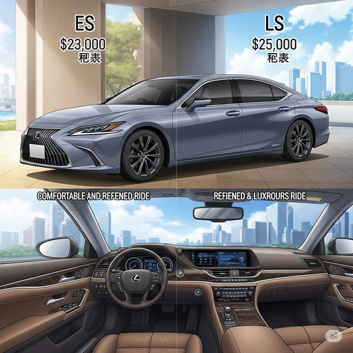 レクサスESとLSの違いを徹底比較｜価格や装備・乗り心地や内装の差 - レクサスがいい
